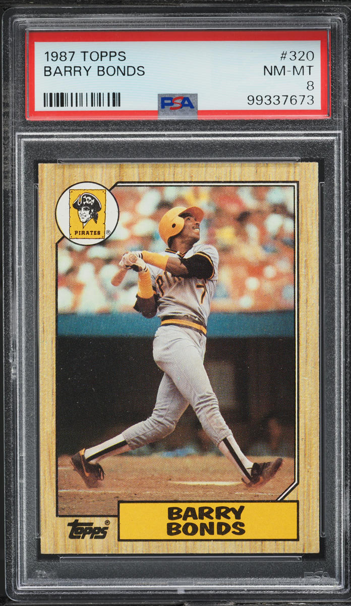 1987 Topps Barry Bonds ROOKIE #320 PSA 8 NM-MT on Fanatics Collect