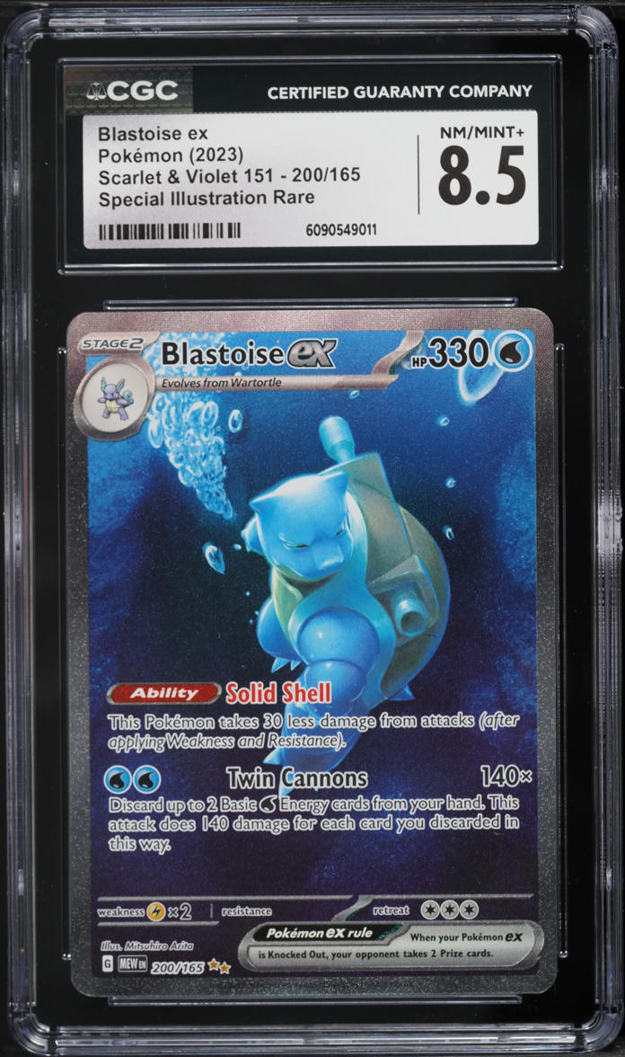 2023 Pokemon Scarlet & Violet 151 SIR Blastoise ex #200 CGC 8.5 NM-MT+ ...