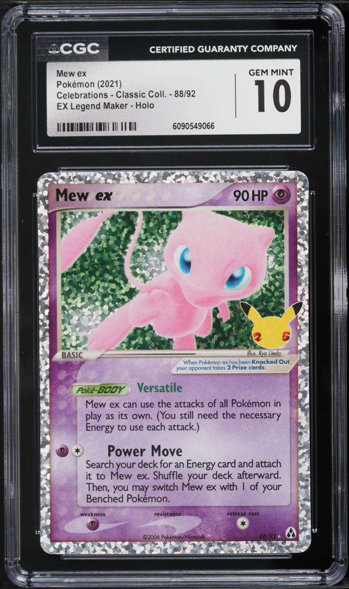 2021 Pokemon Sword & Shield Celebrations Classic Collection Holo Mew ex ...
