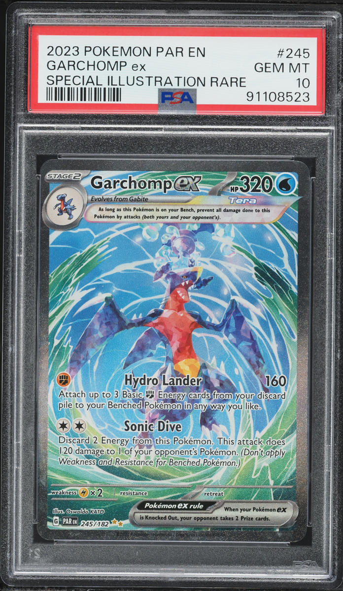 2023 Pokemon Scarlet & Violet Paradox Rift SIR Garchomp ex #245 PSA 10 ...