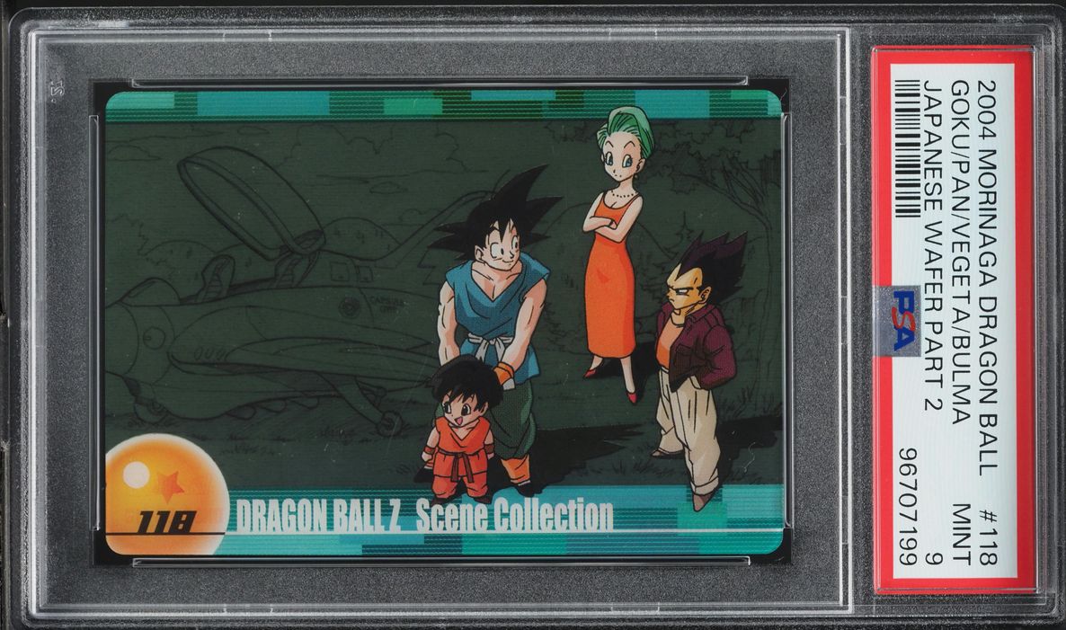 2004 Dragon Ball Z Wafers Japanese Part 2 Goku Pan Vegeta Bulma PSA 9 ...
