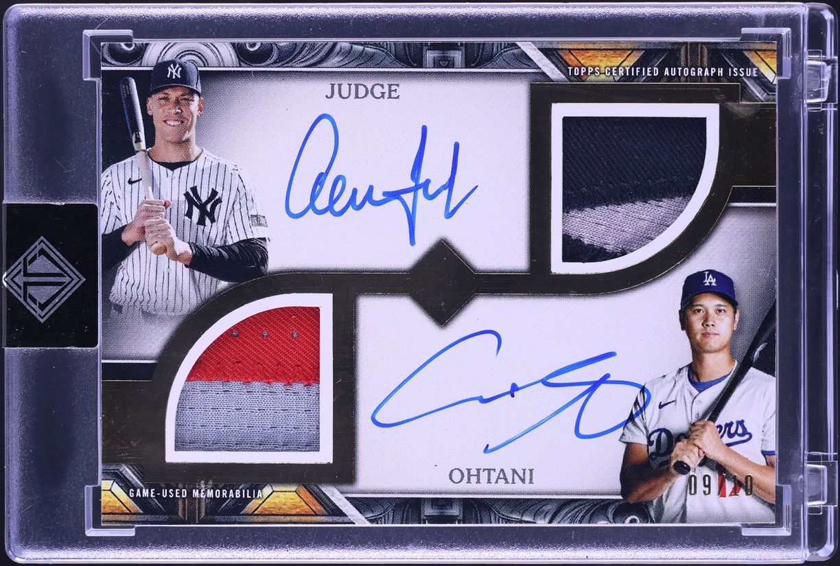 2025 Topps Transcendent Collection Dual Aaron Judge & Shohei Ohtani ...