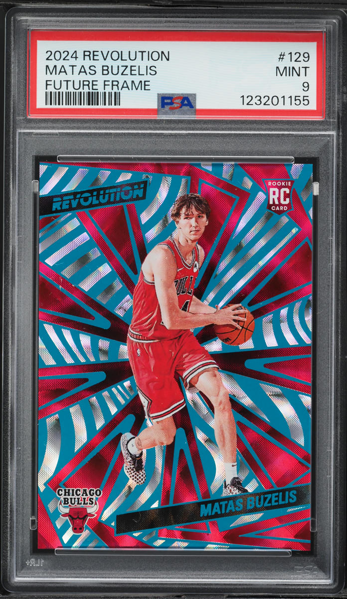2024 Panini Revolution Future Frame Matas Buzelis ROOKIE /60 #129 PSA 9 ...