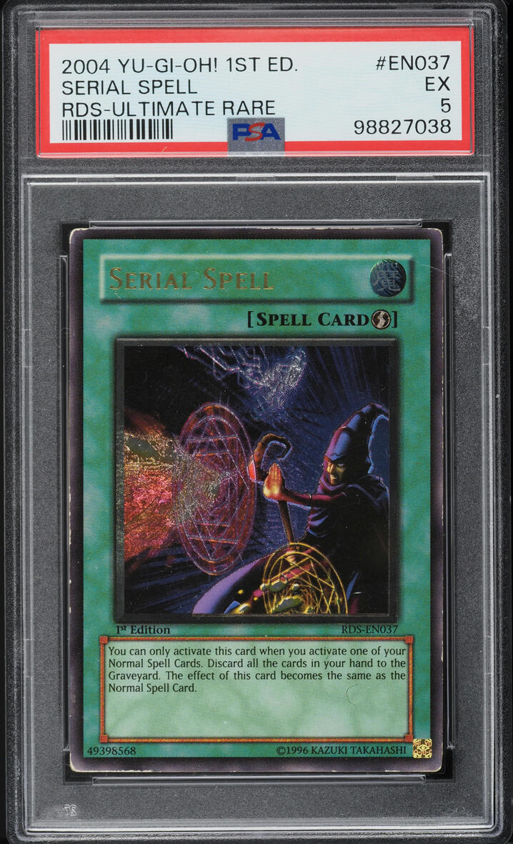 2004 Yu-Gi-Oh! Rise Of Destiny 1st Edition Serial Spell #RDS-EN037 PSA ...