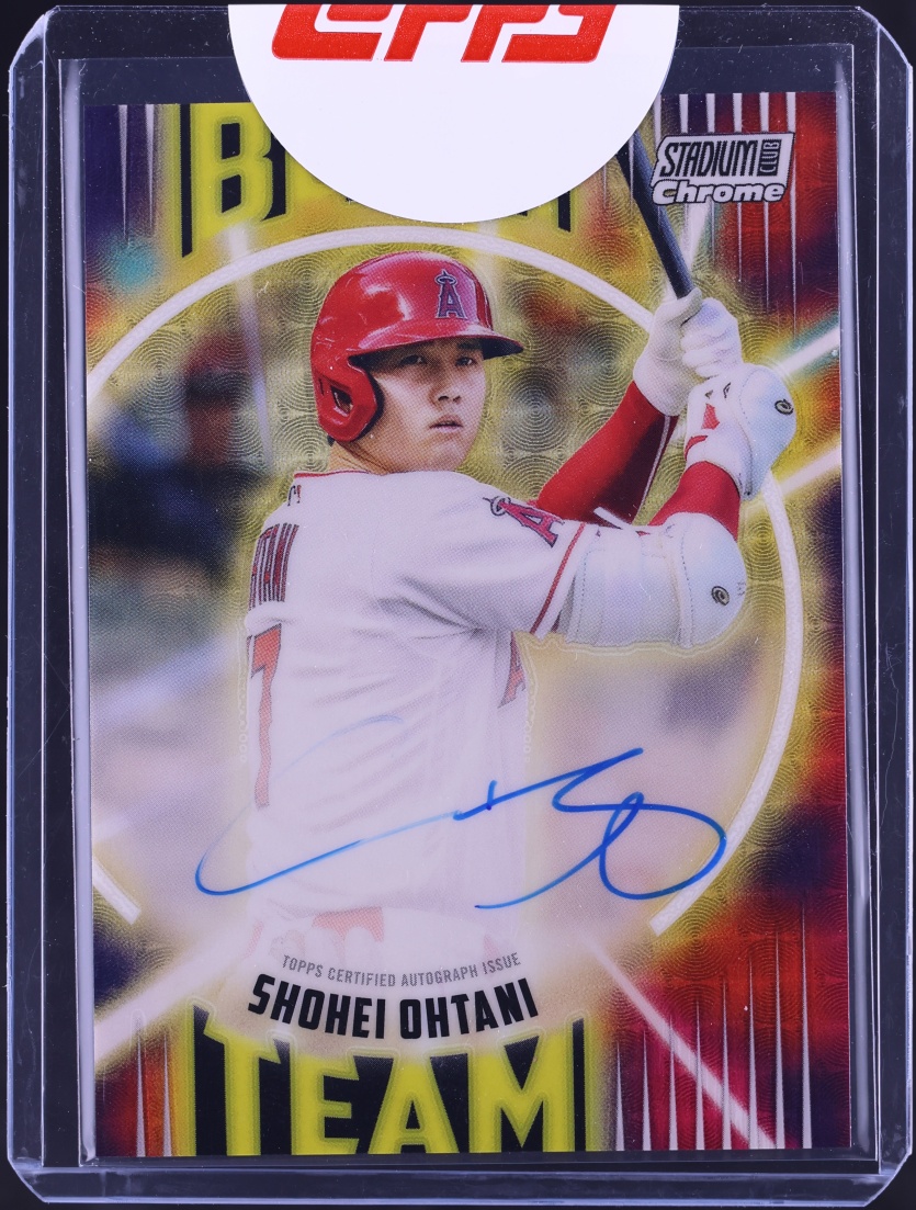 2022 Stadium Club Chrome Beam Team Superfractor Shohei Ohtani AUTO 1/1 ...
