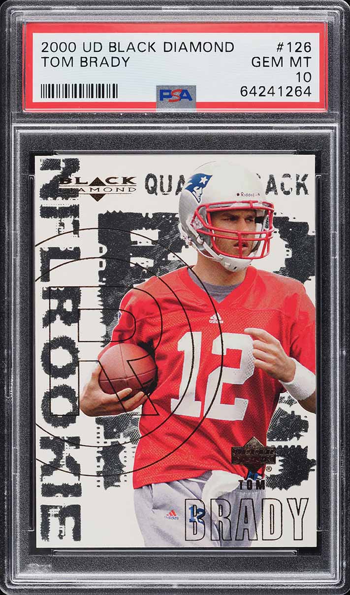 2000 Black Diamond Tom Brady ROOKIE #126 PSA 10 GEM MINT on Fanatics ...