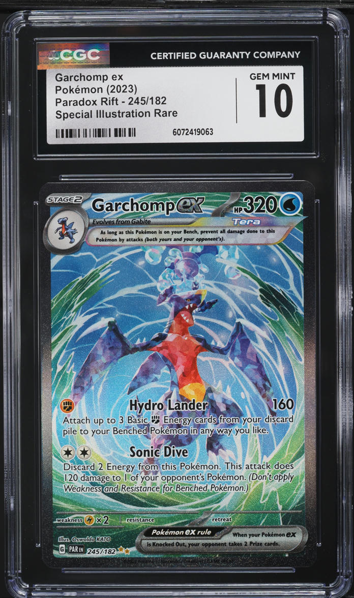 2023 Pokemon Scarlet & Violet Paradox Rift SIR Garchomp ex #245 CGC 10 ...