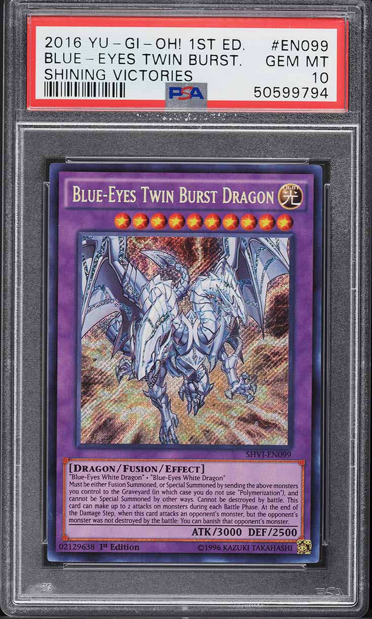 2016 Yu-Gi-Oh! SHVI 1st Edition Blue-Eyes Twin Burst Dragon #SHVI-EN099 ...