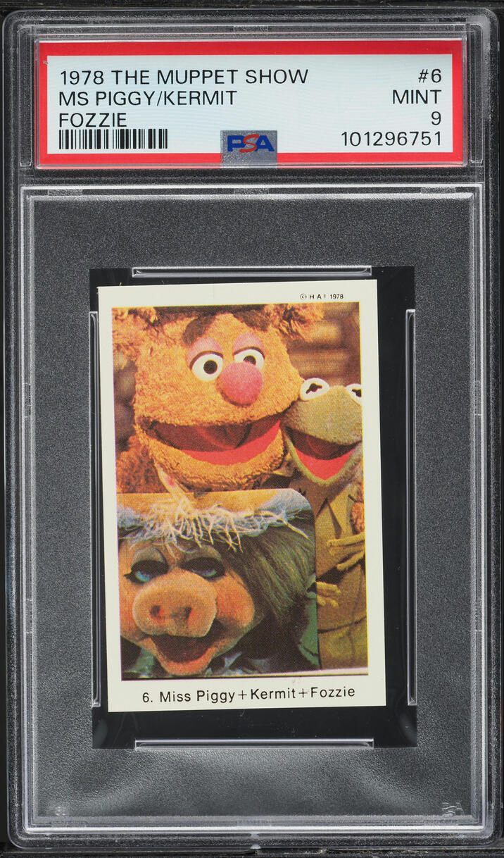 1978 The Muppet Show Miss Piggy Kermit Fozzie #6 PSA 9 MINT on Fanatics ...