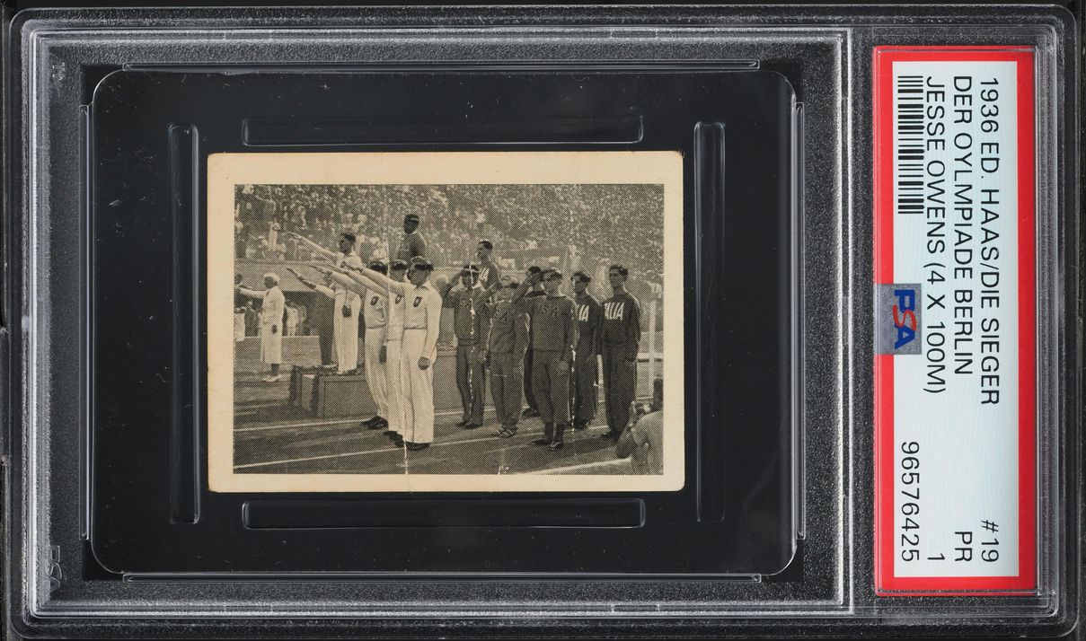 1936 Ed. Haas Die Sieger Der Oylmpiade Berlin Jesse Owens ROOKIE #19 ...