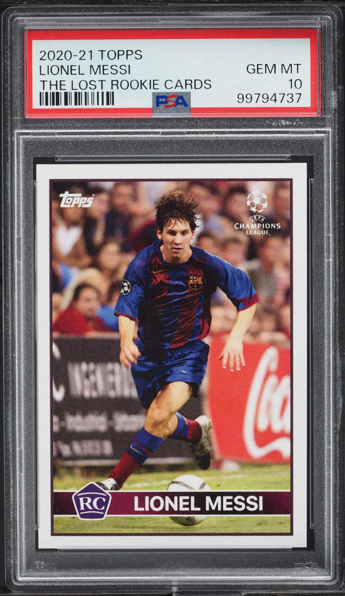 2020 Topps The Lost Rookie Cards Lionel Messi PSA 10 GEM MINT on ...