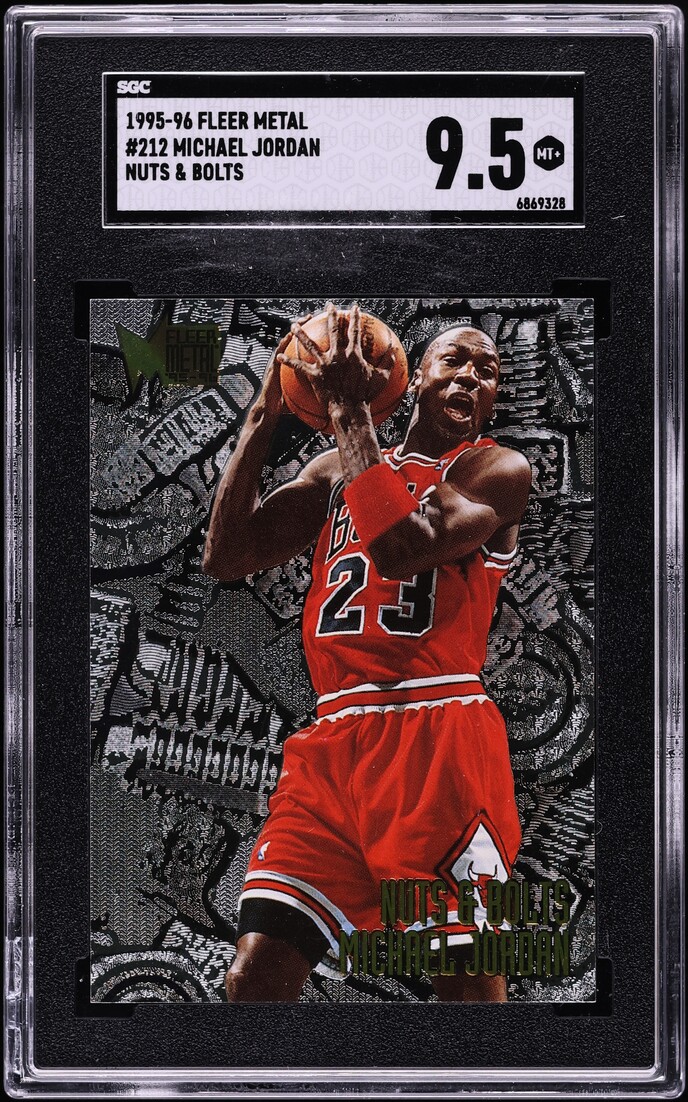 1995 Metal Nuts & Bolts Michael Jordan #212 SGC 9.5 MINT+ on Fanatics ...
