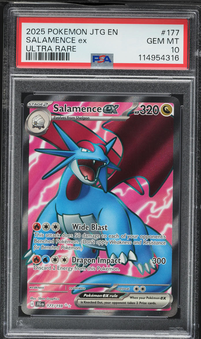 2025 Pokemon Scarlet & Violet Journey Together Full Art Salamence ex ...