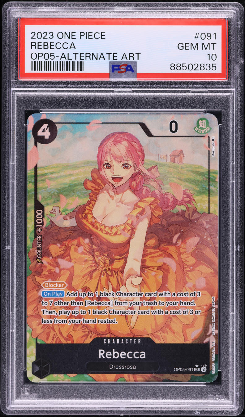 2023 One Piece Awakening Of The New Era Alt Art Rebecca #091 PSA 10 GEM ...