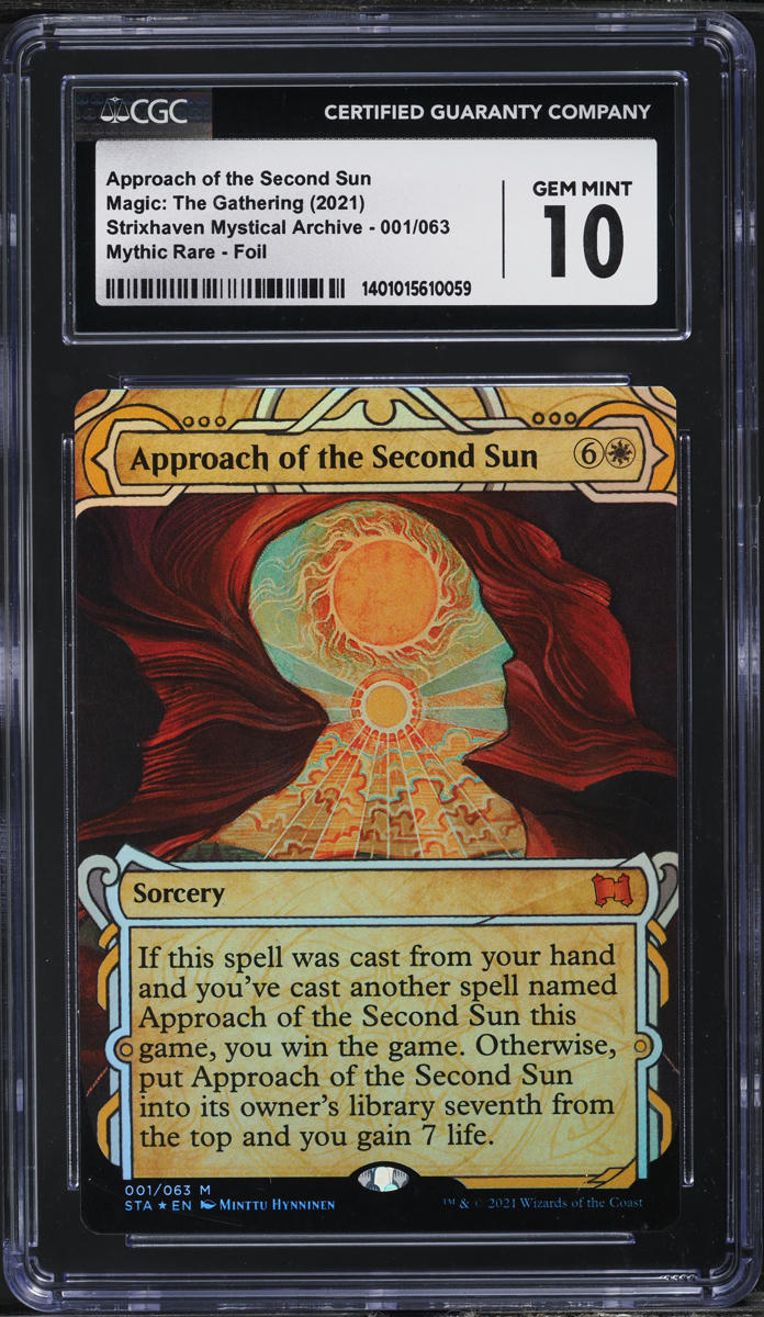 2021 MTG Strixhaven Mystical Archive Foil Approach Of Second Sun CGC 10 GEM MINT on Fanatics Collect