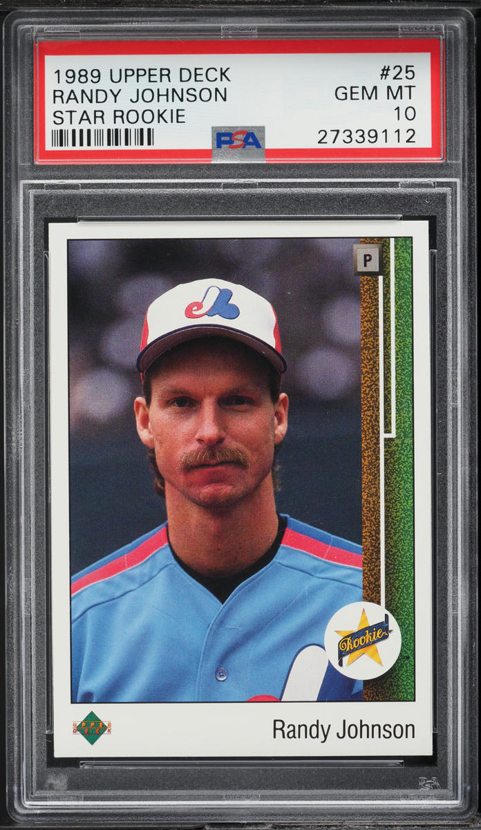 1989 Upper Deck Randy Johnson ROOKIE #25 PSA 10 GEM MINT on Fanatics ...