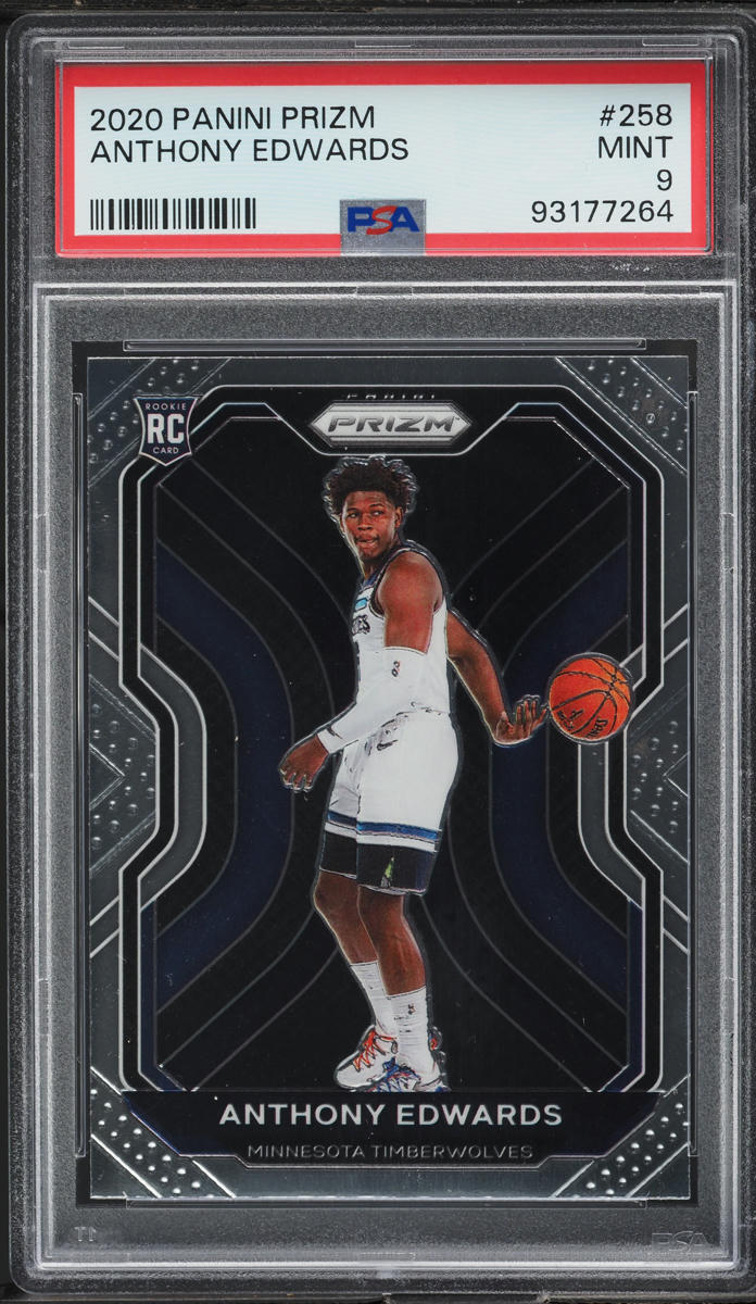 2020 Panini Prizm Anthony Edwards ROOKIE #258 PSA 9 MINT on Fanatics ...