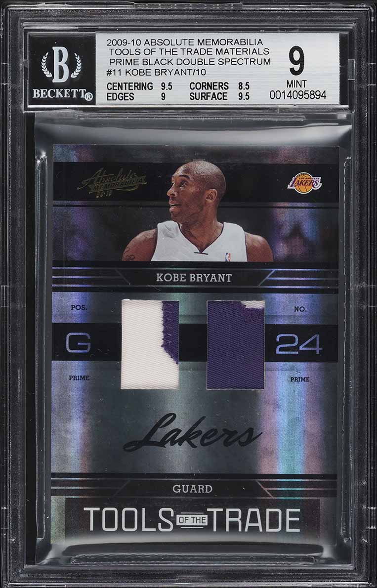 2009 Absolute Tools Of The Trade Black Spectrum Kobe Bryant PATCH AUTO ...