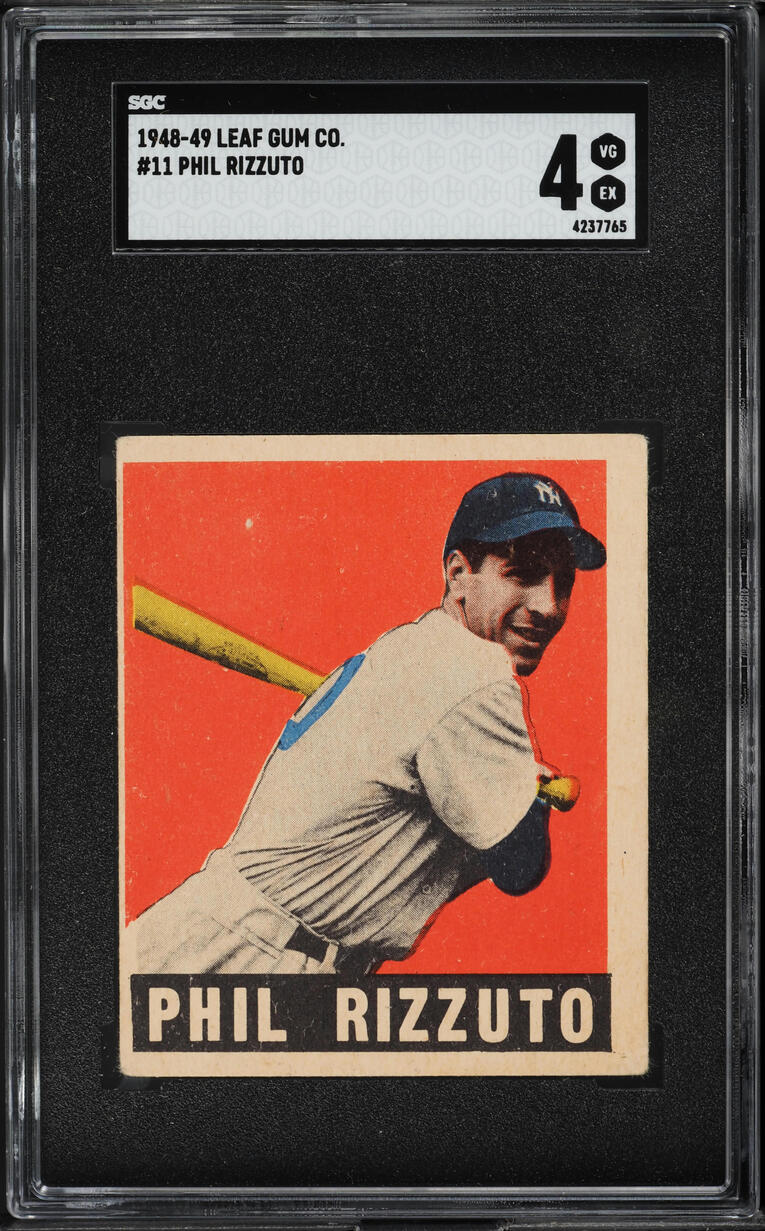 1948 Leaf Phil Rizzuto ROOKIE #11 SGC 4 VGEX on Fanatics Collect