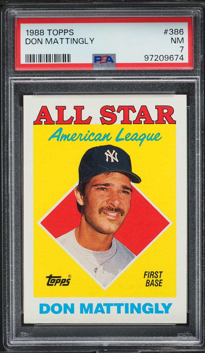 1988 Topps Don Mattingly ALL-STAR #386 PSA 7 NRMT on Fanatics Collect