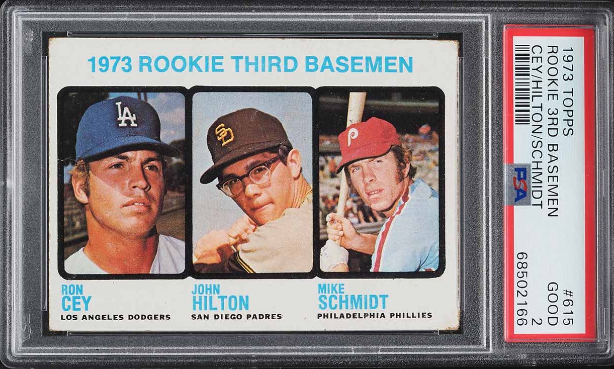 1973 Topps Mike Schmidt ROOKIE #615 PSA 2 GD on Fanatics Collect