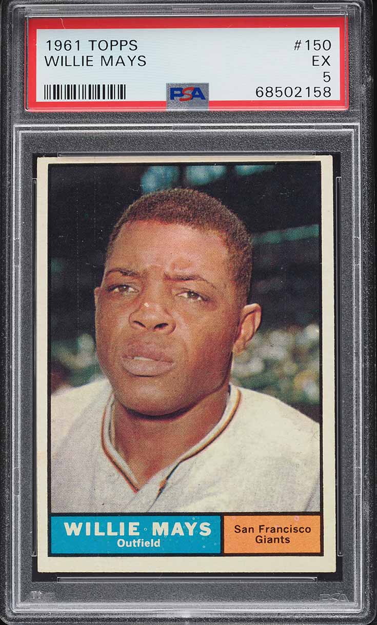 1961 Topps Willie Mays #150 PSA 5 EX on Fanatics Collect