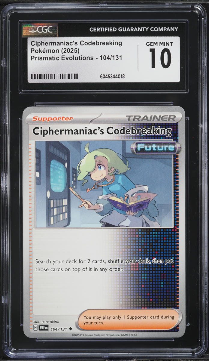 2025 Pokemon SV Prismatic Evolutions Ciphermaniac's Codebreaking #104 ...