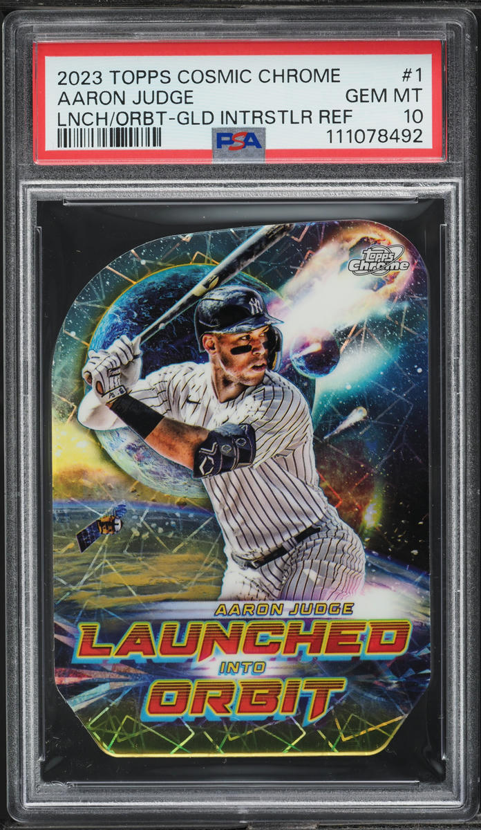 2023 Topps Chrome Cosmic Launched Into Orbit Gold Aaron Judge /50 #1 ...