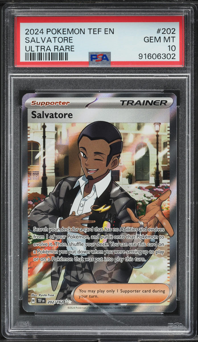 2024 Pokemon Scarlet & Violet Temporal Forces Full Art Salvatore #202 ...
