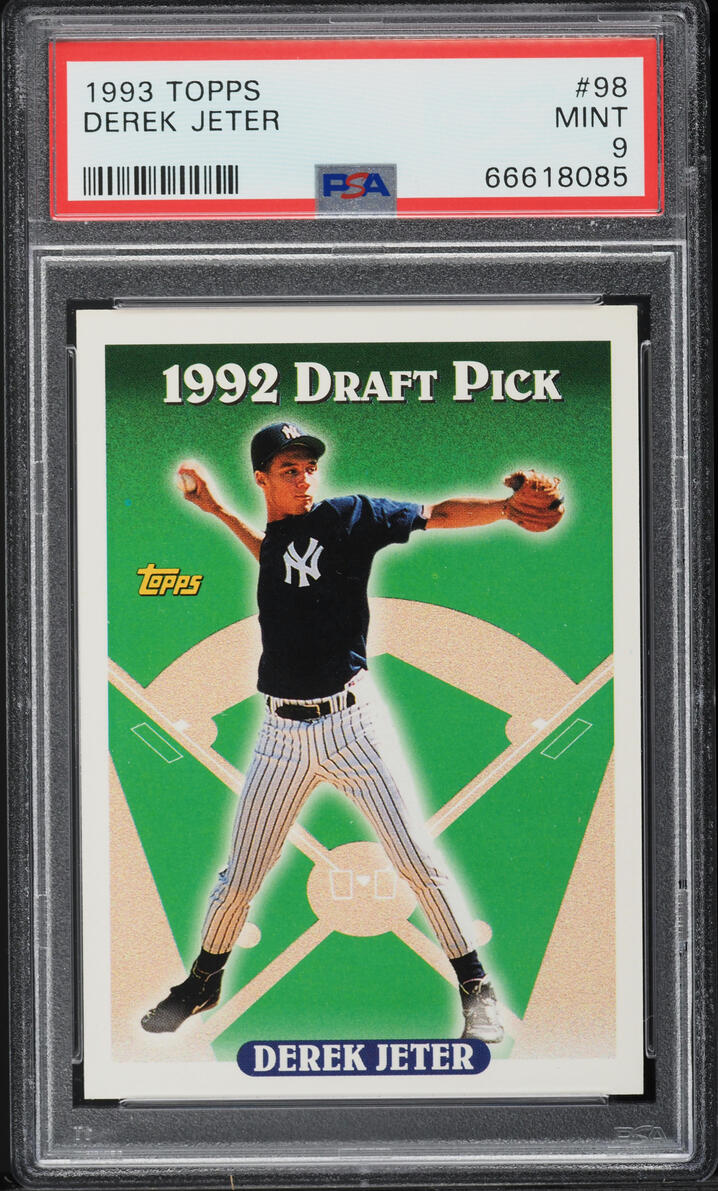 1993 Topps Derek Jeter ROOKIE #98 PSA 9 MINT on Fanatics Collect