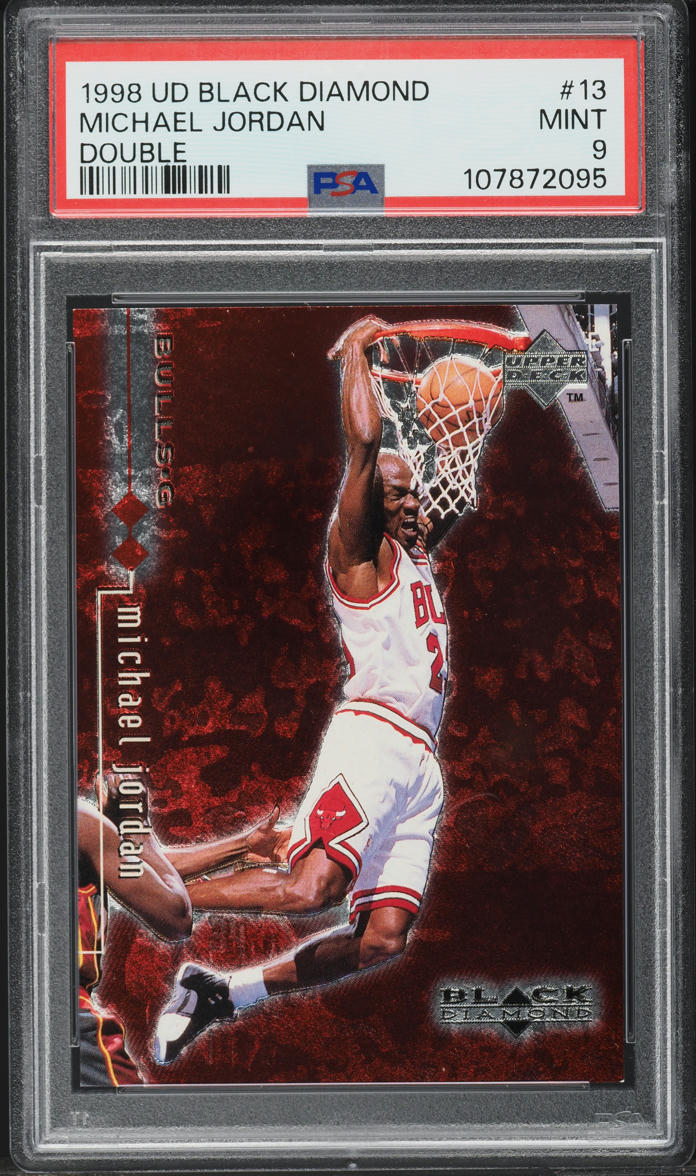 1998 Black Diamond Double Michael Jordan /3000 #13 PSA 9 MINT on ...