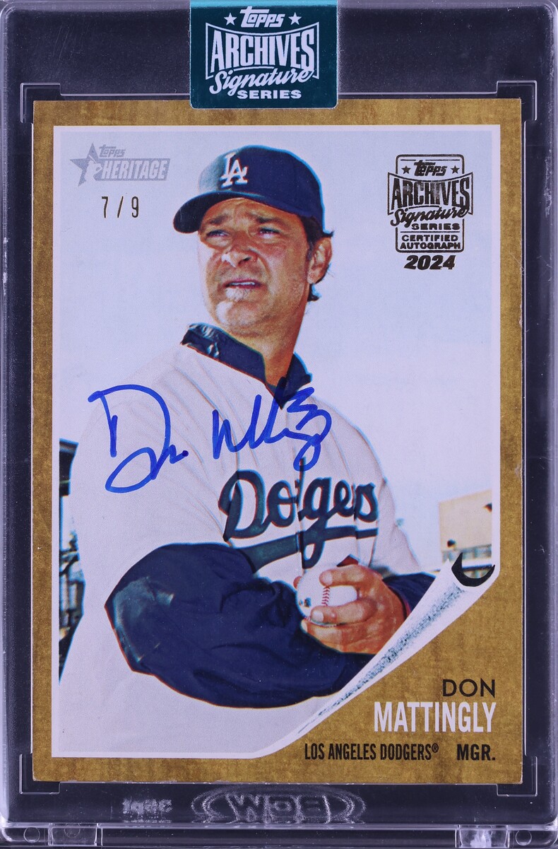 2024 Topps Archives Signature Series '11 Heritage Don Mattingly AUTO /9 ...