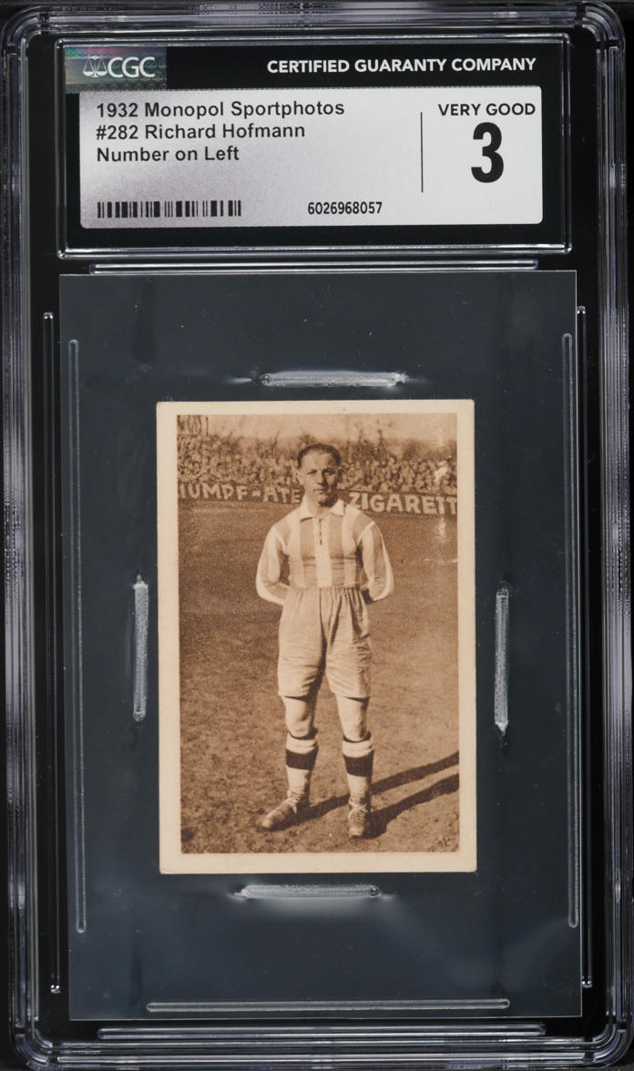 1932 Monopol Sportphotos Richard Hofmann NUMBER ON LEFT #282 CGC 3 VG on Fanatics Collect