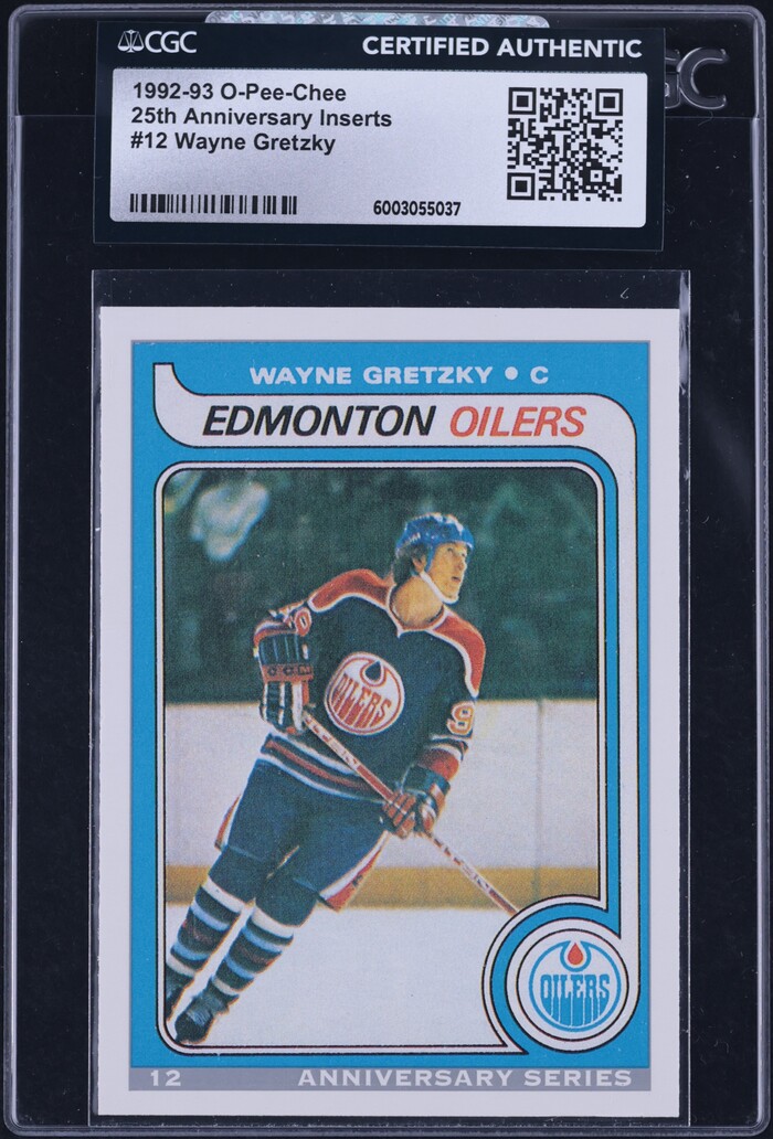 1992 O-Pee-Chee 25th Anniversary Wayne Gretzky #12 CGC AUTH on Fanatics ...