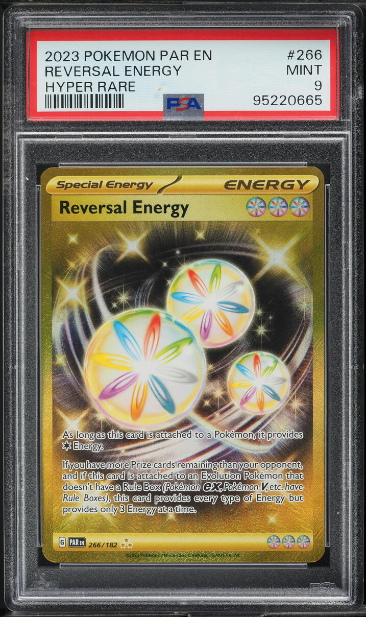 2023 Pokemon SV Paradox Rift Hyper Rare Reversal Energy #266 PSA 9 MINT ...