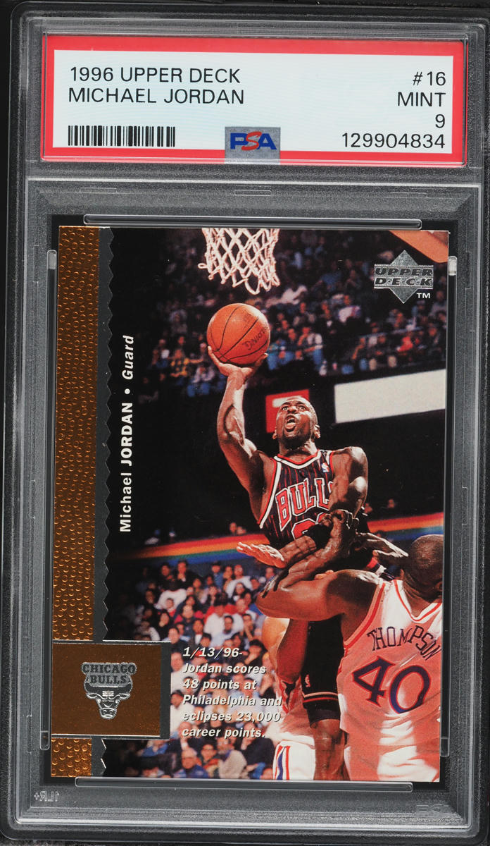 1996 Upper Deck Basketball Michael Jordan #16 PSA 9 MINT on Fanatics ...