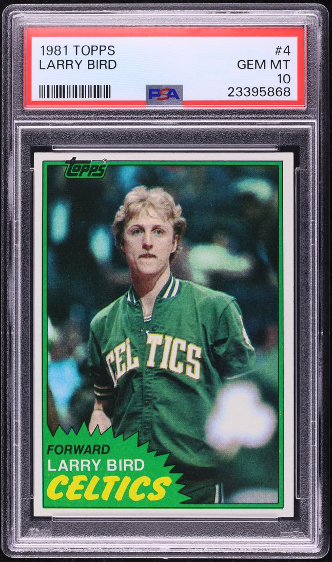 1981 Topps Basketball Larry Bird #4 PSA 10 GEM MINT on Fanatics Collect