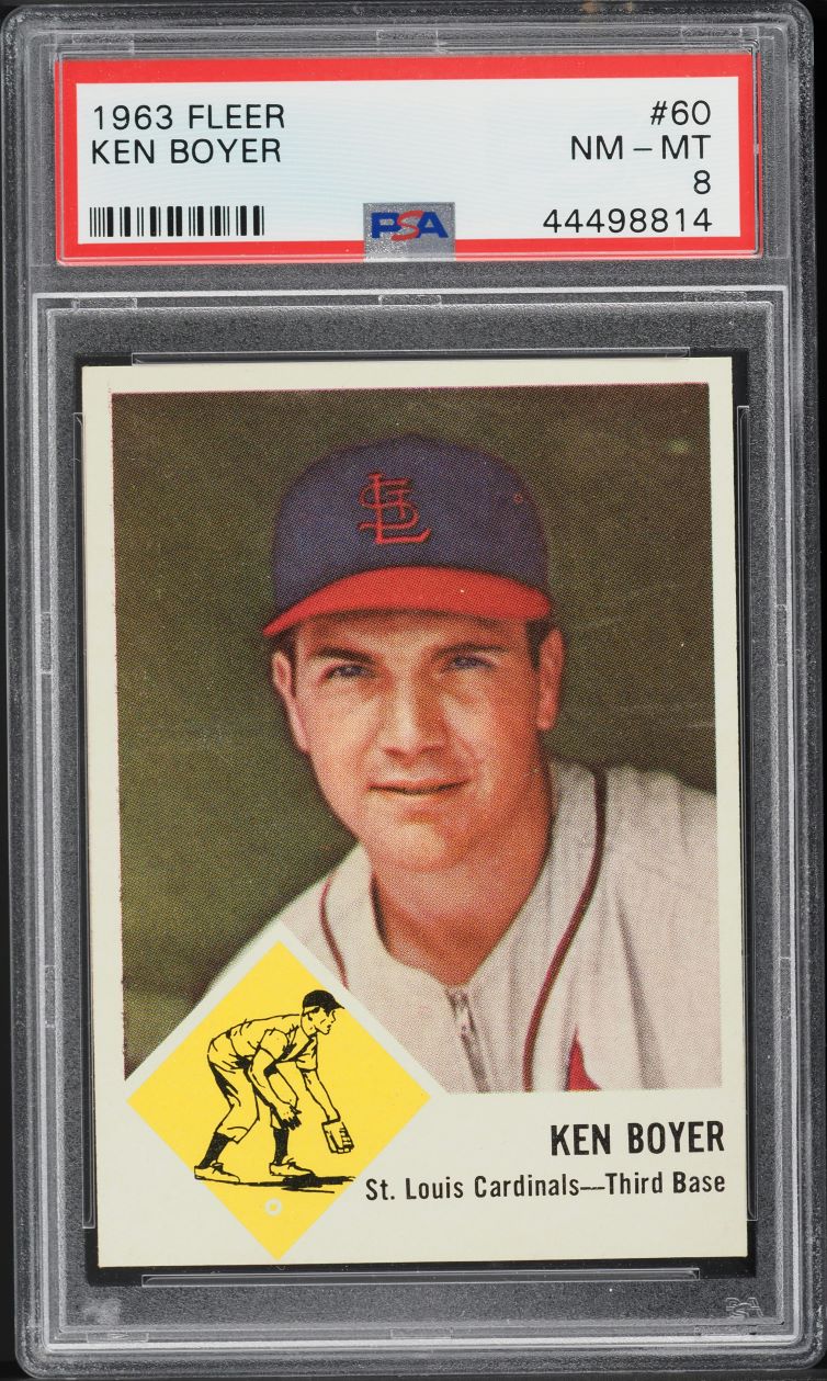 1963 Fleer Ken Boyer #60 PSA 8 NM-MT on Fanatics Collect