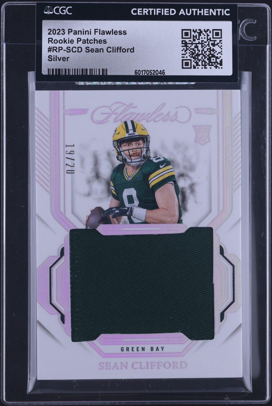 2023 Panini Flawless Silver Sean Clifford ROOKIE PATCH /20 #RP-SCD CGC ...