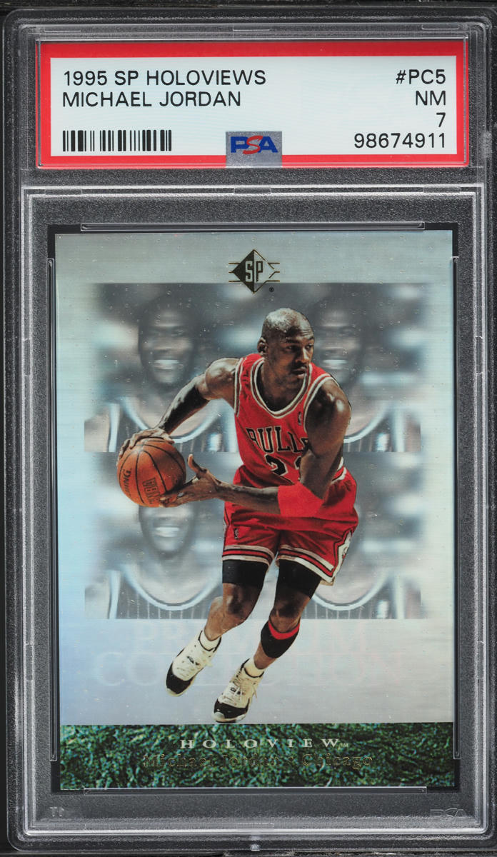 1995 SP Holoviews Michael Jordan #PC5 PSA 7 NRMT on Fanatics Collect