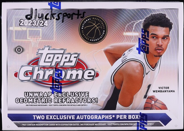 2023 Topps Chrome Basketball Sealed Breaker's Delight Box on Fanatics ...