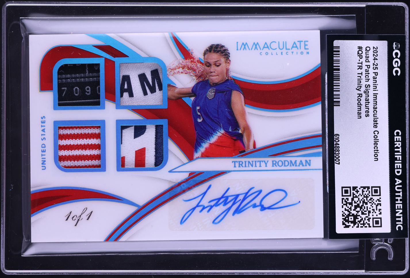 2024 Immaculate Collection Quad Trinity Rodman PATCH AUTO 1/1 #QP-TR ...