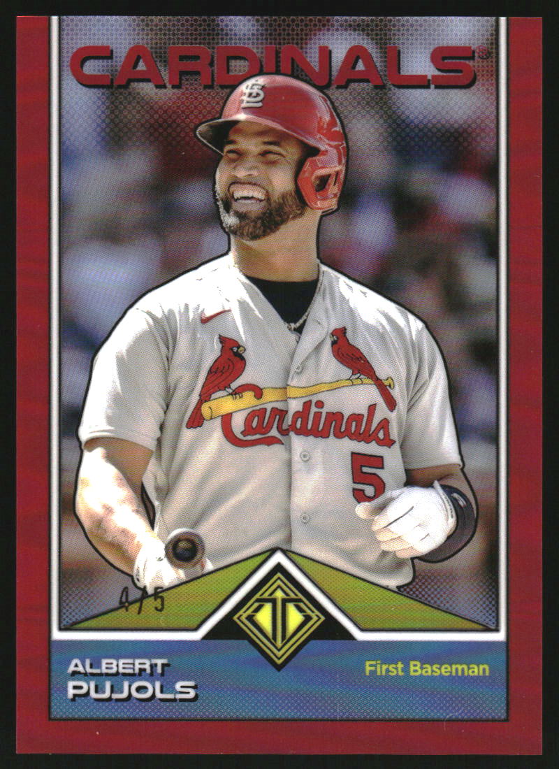 2024 Topps Transcendent Chrome Red Refractors #85 Albert Pujols /5 on ...