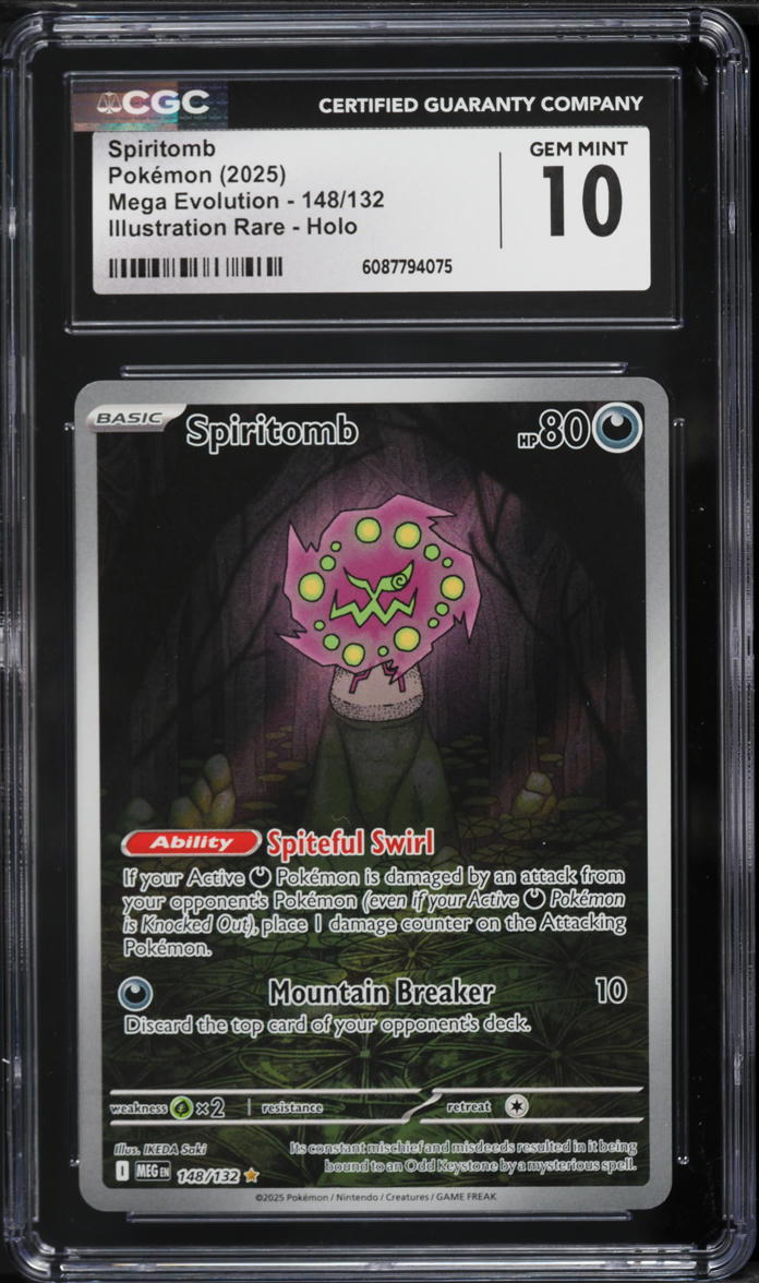 2025 Pokemon Mega Evolution IR Spiritomb #148 CGC 10 GEM MINT on ...