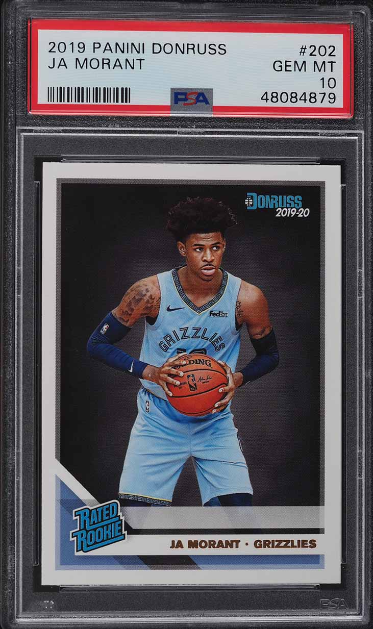 2019 Donruss Basketball Ja Morant ROOKIE #202 PSA 10 GEM MINT on ...