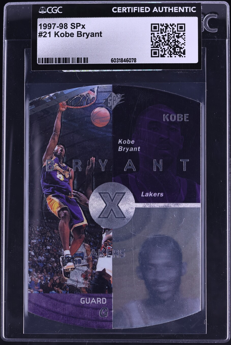 1997 SPx Basketball Kobe Bryant #21 CGC AUTH on Fanatics Collect