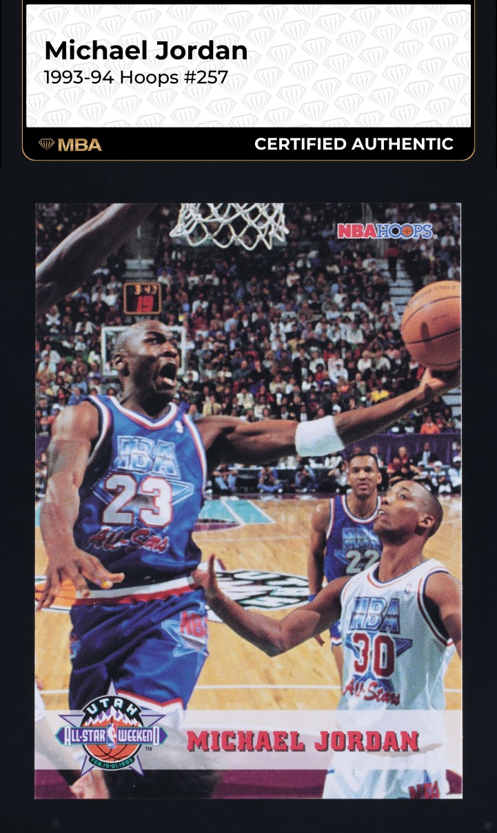 1993 Hoops Michael Jordan #257 MBA AUTH on Fanatics Collect