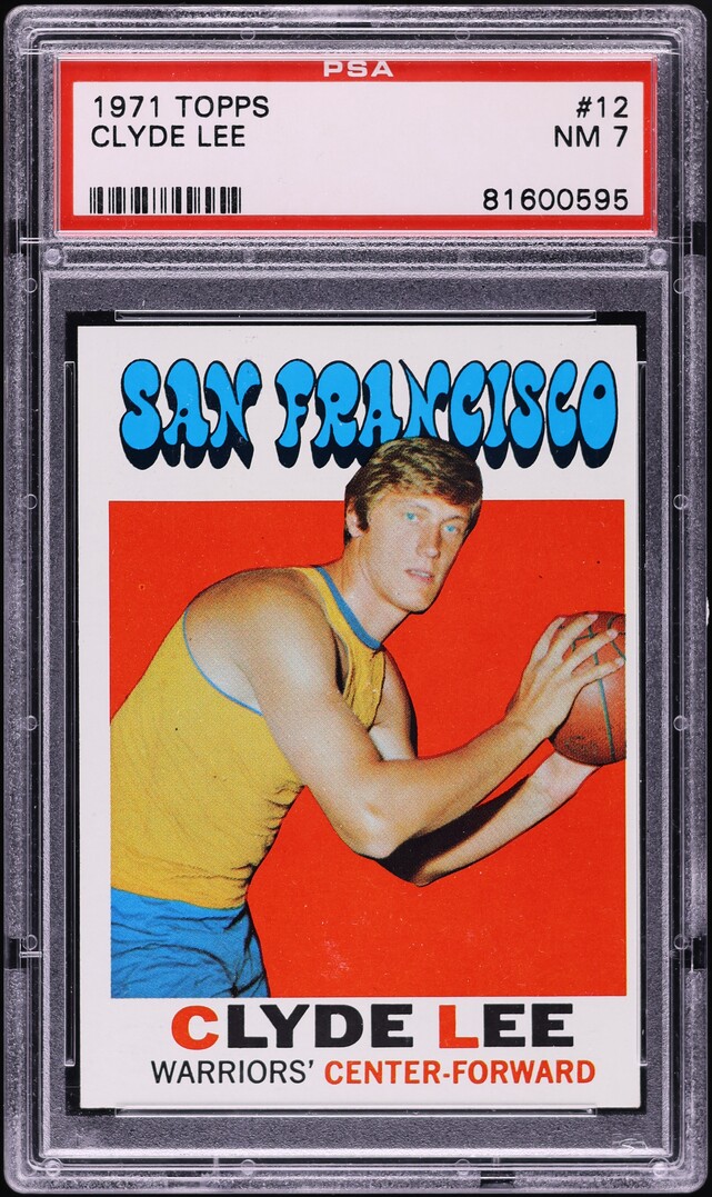 1971 Topps Basketball Clyde Lee #12 PSA 7 NRMT on Fanatics Collect