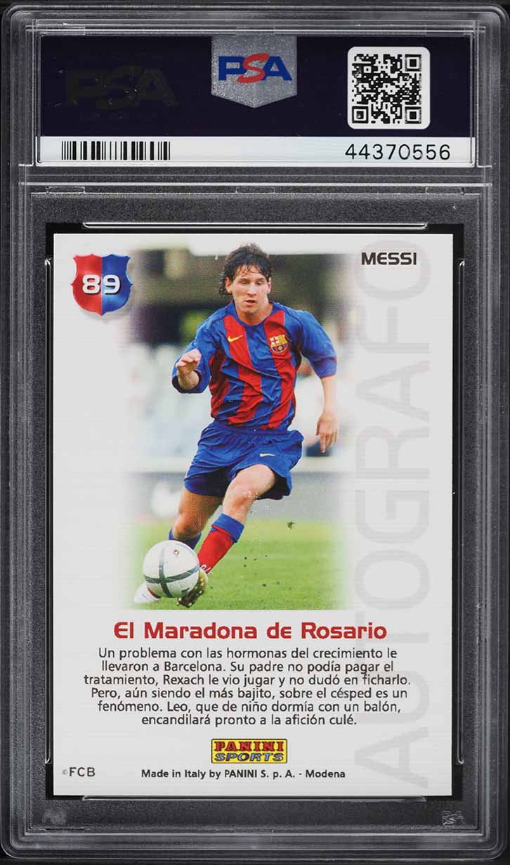2004 Panini Sports Mega Cracks Barca Campeon Lionel Messi ROOKIE #89 ...