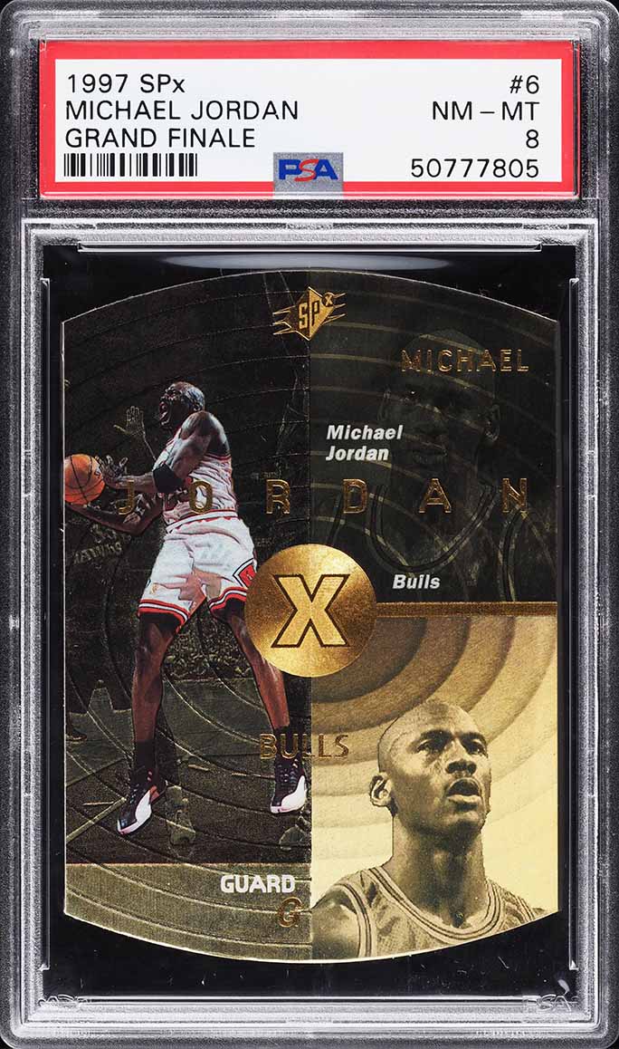 1997 SPx Grand Finale Michael Jordan /50 #6 PSA 8 NM-MT on Fanatics Collect
